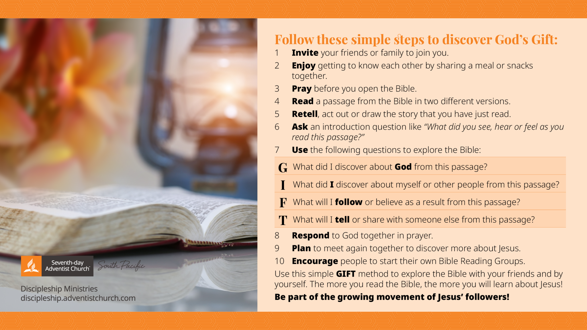 GIFT Bookmark - Discipleship Ministries